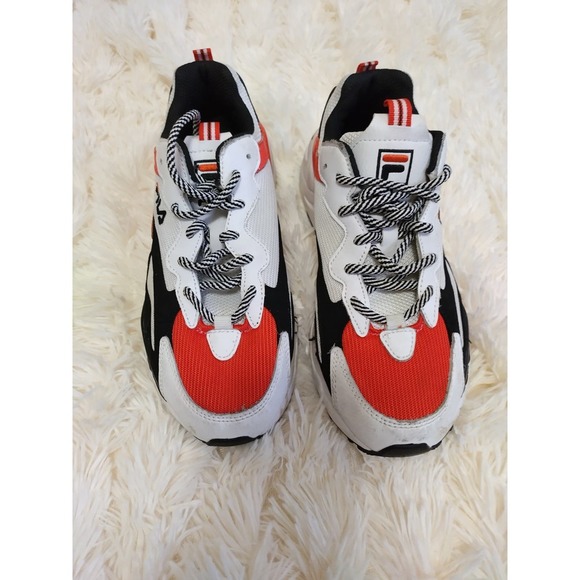 Fila | Shoes | Men Fila Runners Blue Orange And White Sneakers Size 65 ...